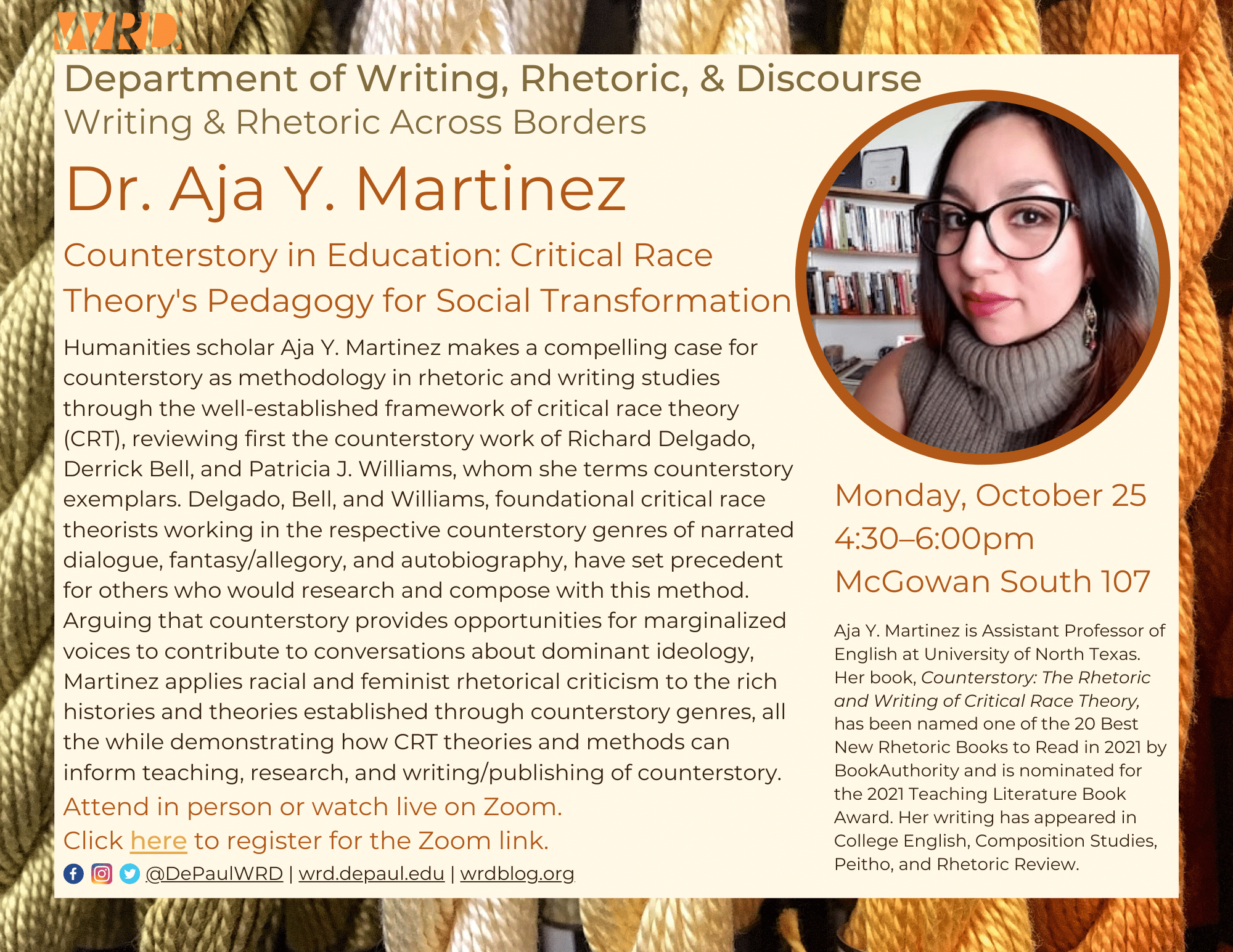 Event Preview: Writing and Rhetoric Across Borders with Dr. Aja Y ...