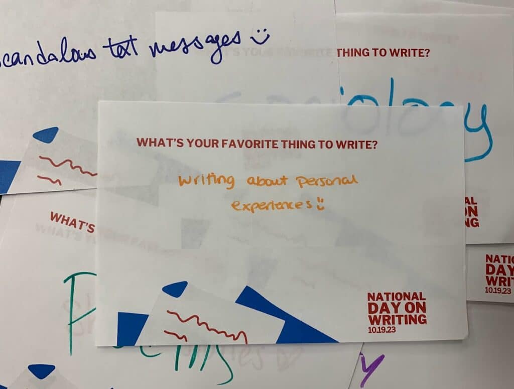 Event Recap: National Day on Writing 2023 – WRD Blog